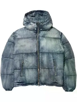 PURPLE BRAND Denim Padded Hooded Jacket