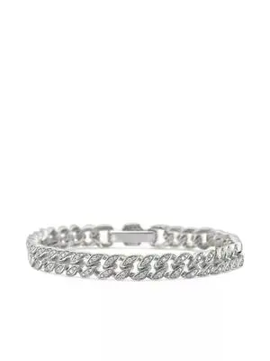 David Yurman Sterling Pavé Diamond Curb Chain Bracelet