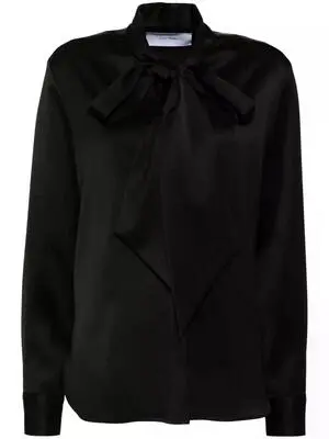 Alex Perry Tie Detail Shirt - Black