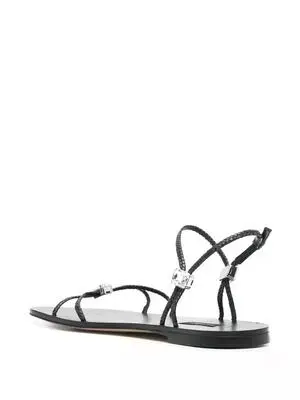 Casadei Open-toe Embellished Sandals