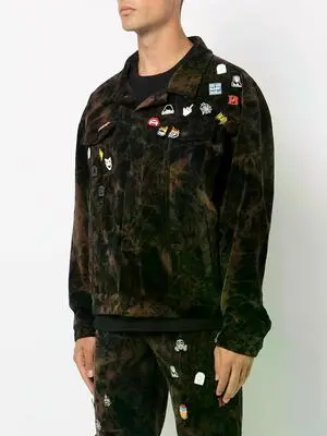 HACULLA. Tie-dye Embroidered Corduroy Jacket