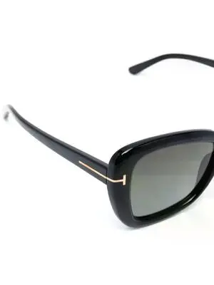 TOM FORD Logo Detail Butterfly Frame Sunglasses