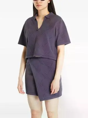 DAILY PAPER Textured Polo Top - Grey