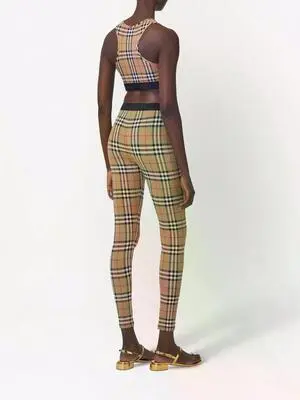 Burberry Vintage Check Racerback Sports Bra