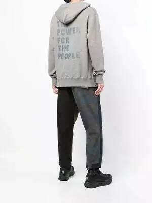 THE POWER FOR THE PEOPLE Rear Logo-print Hoodie