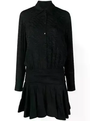Pinko Arzach Logo-jacquard Shirtdress - Black