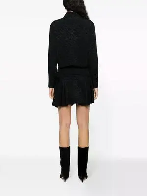 Pinko Arzach Logo-jacquard Shirtdress - Black