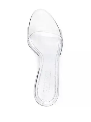 Paris Texas Lidia Metallic-effect Sandals - Silver