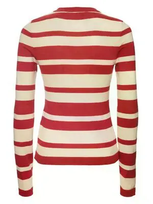 La DoubleJ Striped Cotton-blend Jumper