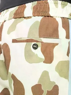 Palm Angels Camouflage Print Cotton Shorts
