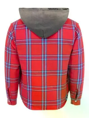 SAINT MXXXXXX Checked Shirt Jacket - Red