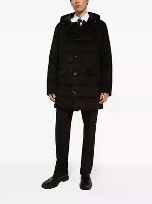 Dolce & Gabbana Quilted Cashmere Single-breasted Coat