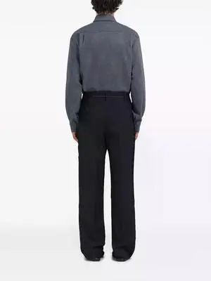 Marni Virgin Wool Satin Stripe Trousers