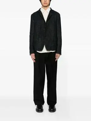 FORME D'EXPRESSION Stand-up Collar Jacket - Blue