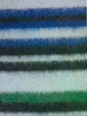 Marni Fringed Colour-block Scarf - Blue
