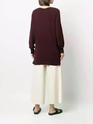 PAULA V-neck Cashmere Jumper - Red