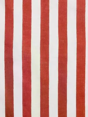La DoubleJ Colour-block Striped Napkins - Red