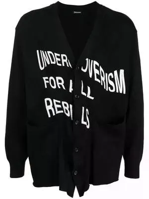 UNDERCOVERISM Logo-print V-neck Cardigan