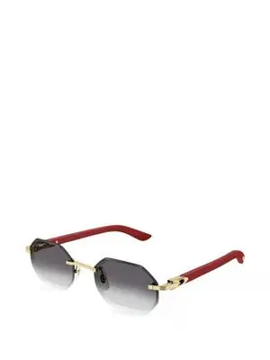 Cartier Logo-plaque Octagon Sunglasses