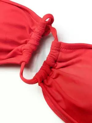Moschino Halterneck Bikini Top - Red