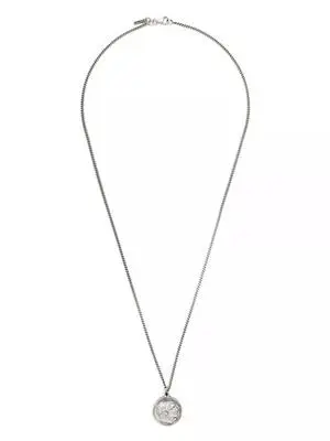 Emanuele Bicocchi Ceasar Coin Pendant Necklace - Silver