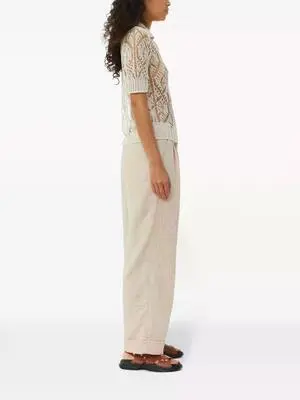 GANNI Mid-rise Tailored Straight-leg Trousers