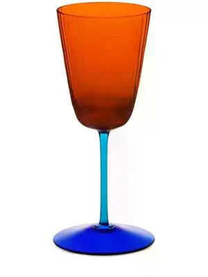 Dolce & Gabbana Hand-blown Murano Wine Glass - Orange