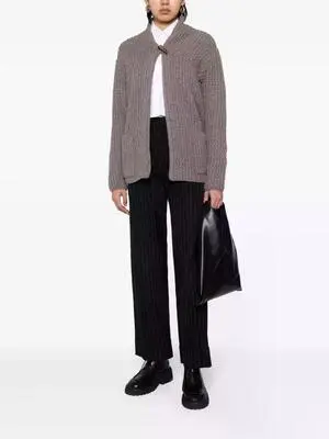FORME D'EXPRESSION Virgin Wool Chunky Knit Cardigan