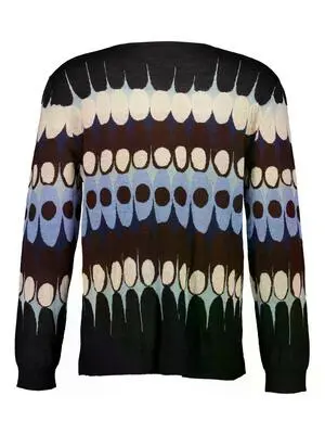 Commas Jacquard Crew Neck Jumper