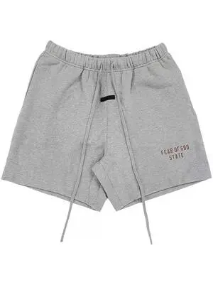 Fear Of God Logo-print Shorts - Grey