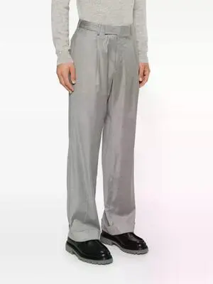 PT TORINO Pleated Virgin Wool Blend Trousers
