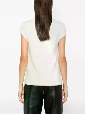 Loulou De Saison Nereus Cashmere Knit Top - Neutrals