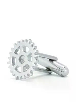 Mateo Cog Shape Cufflinks - Silver