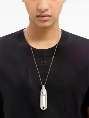 COURREGES Tone Flask Pendant Necklace