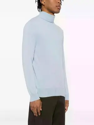 N.peal Trafalgar Roll Neck Jumper - Blue