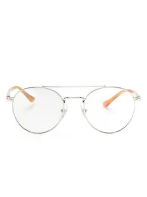 Persol Po1009s Round-frame Sunglasses - Silver