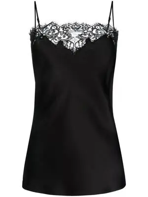 Stella McCartney Stella McCartney Lace-Trimmed Cami Top Black