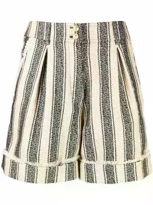 BALMAIN Balmain Striped Pique Shorts