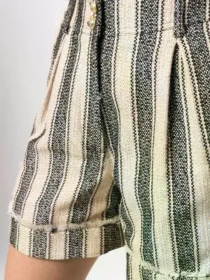 Balmain Striped Pique Shorts