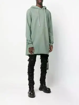 Rick Owens Long-sleeve Rib-trimmed Hoodie