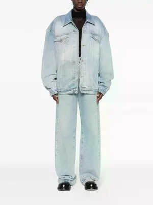 Vetements Logo Denim Jacket