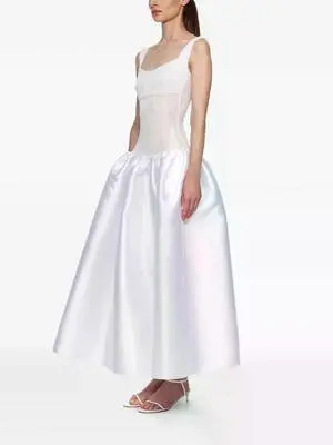 ATU BODY COUTURE Corset Detail Flared Midi Gown