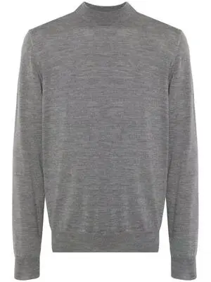 J. Lindeberg Korman Mock Neck Sweater - Grey