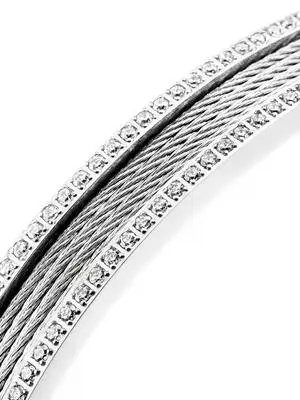 CHARRIOL Tone Crystal Embellished Bangle Bracelet