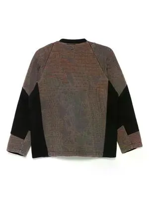 STAIN SHADE Paneled Crewneck Sweatshirt