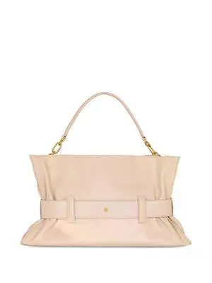 Balmain Calfskin Anthem Medium Bag - Neutrals