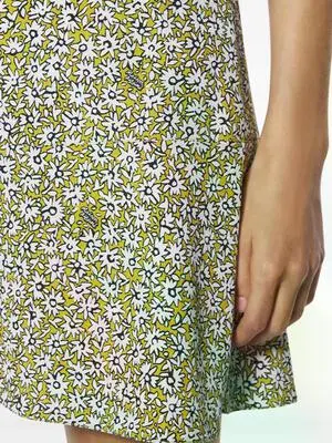 Maison Kitsuné Godet Mini Skirt With Floral Print