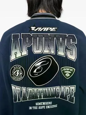 AAPE BY *A BATHING APE Logo Varsity Jacket