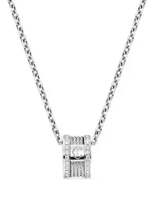 CHARRIOL Forever Magnifique Stainless Steel And Cubic Zirconia Necklace - Silver