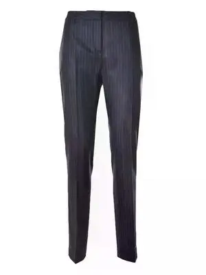 TONELLO Pinstripe Tailored Trousers - Blue